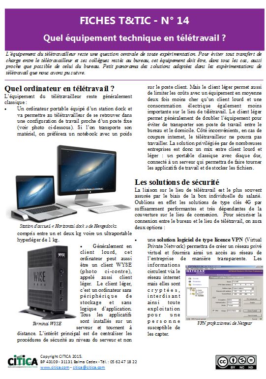 Quel équipement technique en télétravail ? - CITICA accompagne vos ...